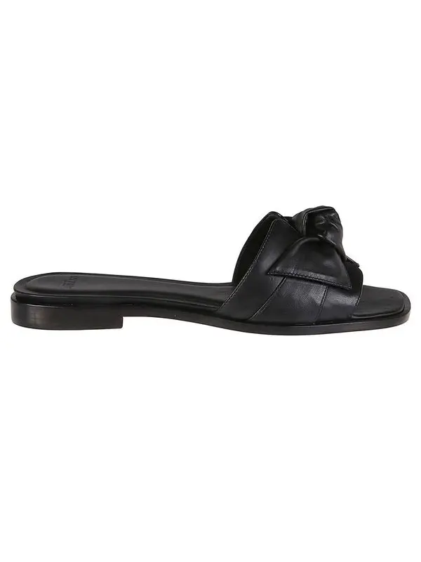 ALEXANDRE BIRMAN Maxi Clarita Square Flat Sandals - Black