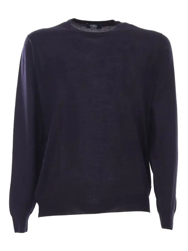 Fedeli Crew-neck Knitted Sweater