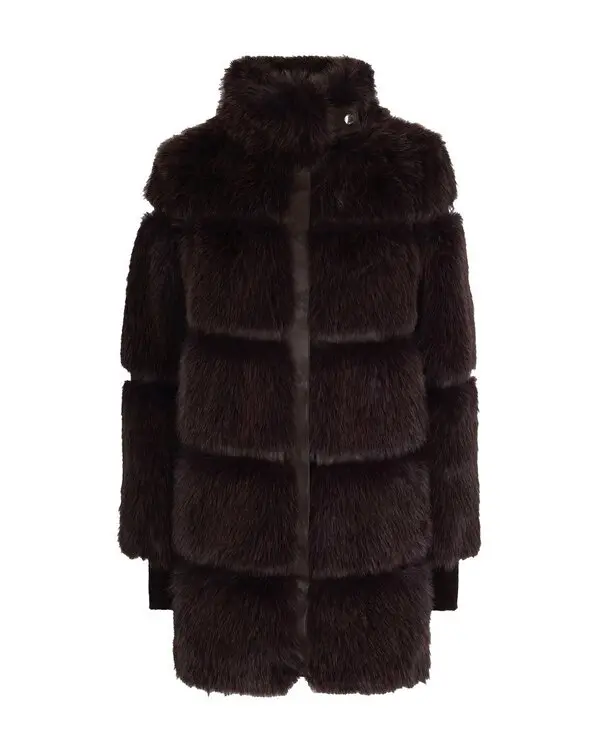 Patrizia Pepe Coat - Deepchocolate Melang