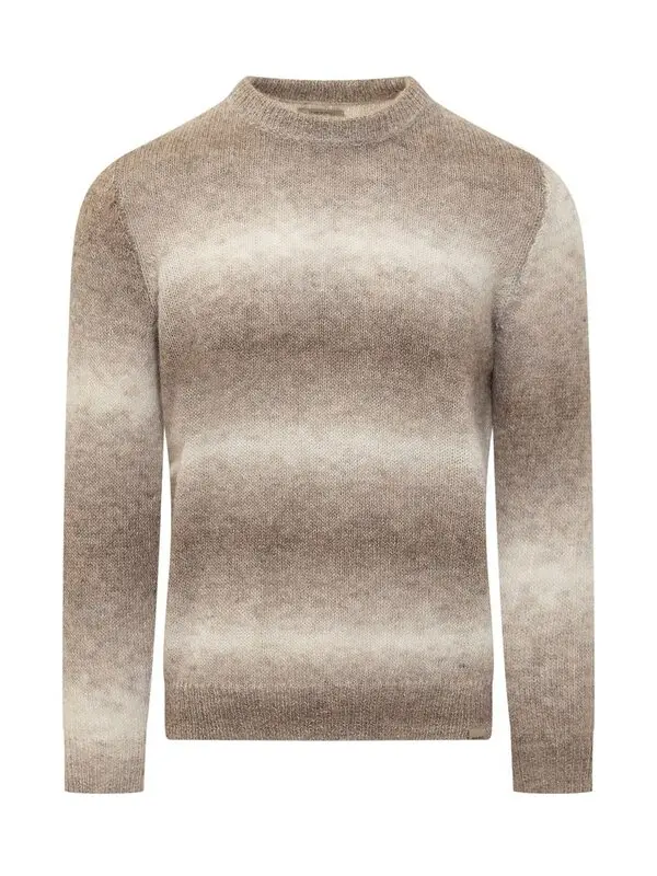 Woolrich Ombré Alpaca Wool Crewneck Sweater