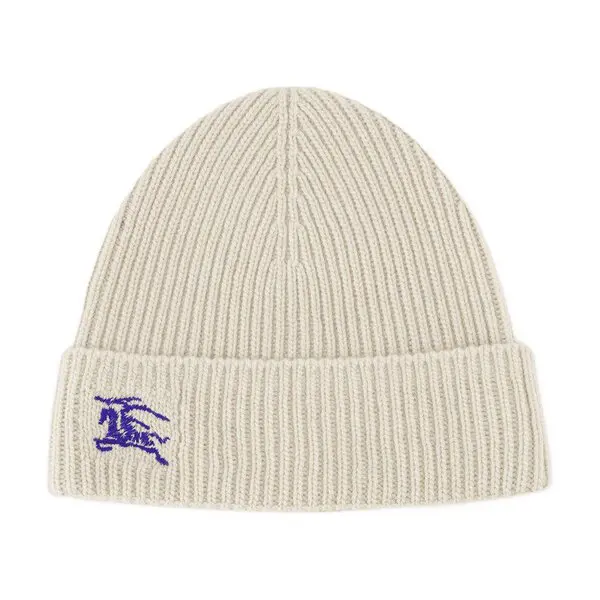 Burberry Cashmere Beanie - White