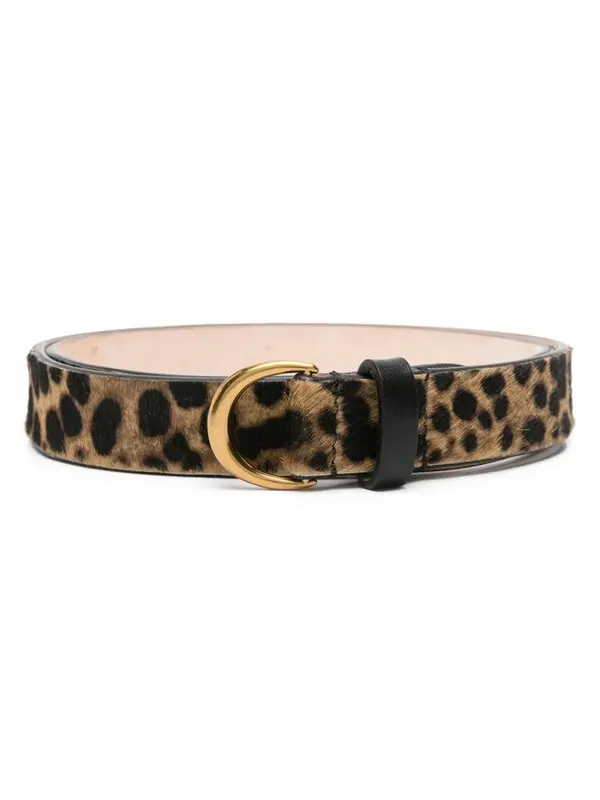 Isabel Marant Luno Leopard-Print Belt In Multicolor - 40  display picture 2