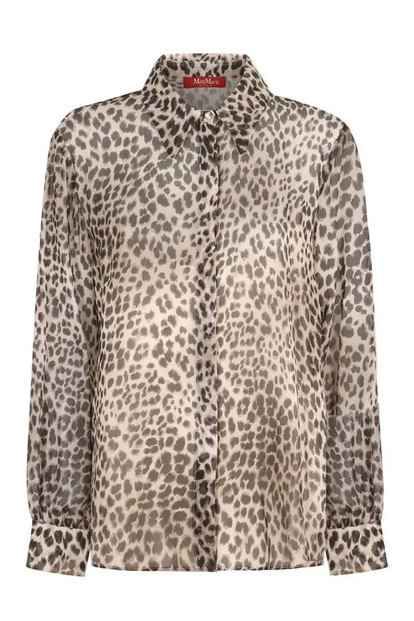 MAX MARA STUDIO Valzer Printed Silk Shirt