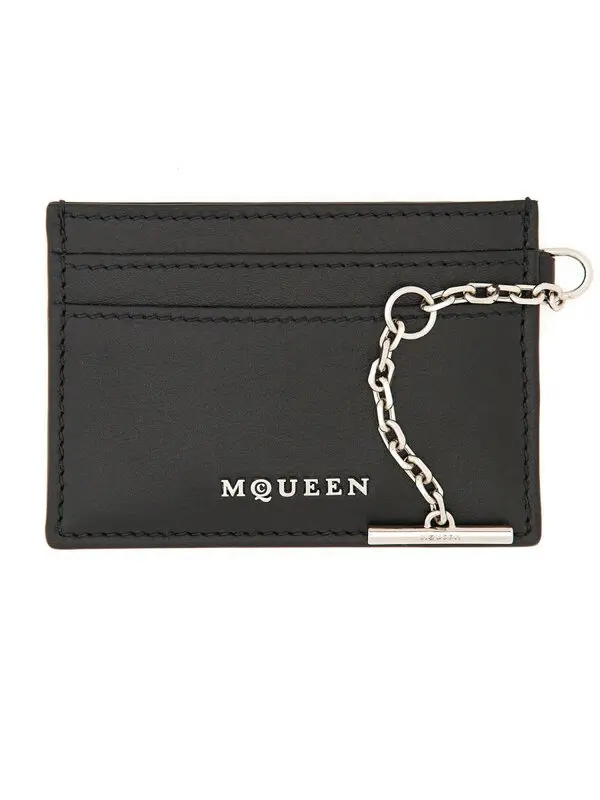 Alexander McQueen Card Holder Sling - Black