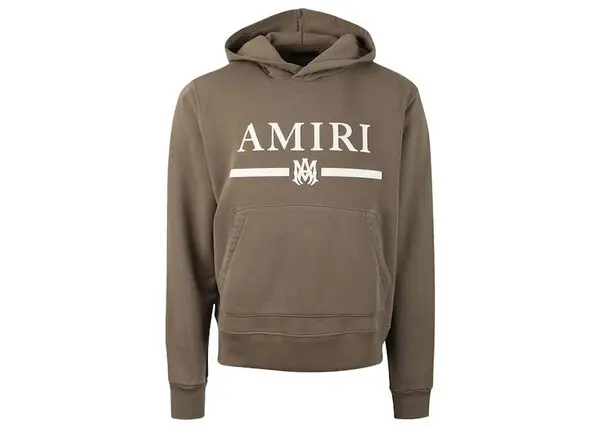 Amiri Ma Bar Logo Hoodie - Shiitake