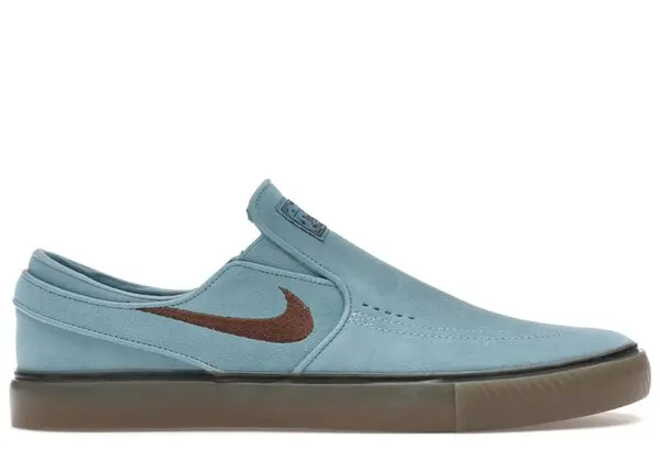 Nike Stefan Janoski+ Slip-on Sneakers - Denim Turquoise/gum Light Brown