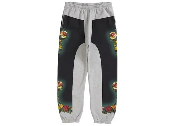 Supreme Jean Paul Gaultier Floral Print Sweatpant - Heather Grey
