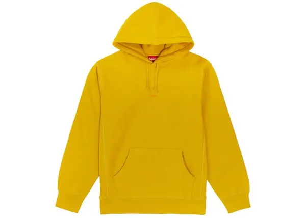 Supreme Micro Logo Hooded Sweatshirt - Mustard