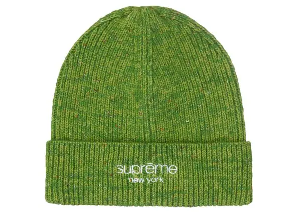 Supreme Rainbow Speckle Beanie - Green
