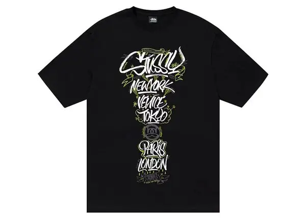StÜssy Born X Raised Handstyles Tee Shirt