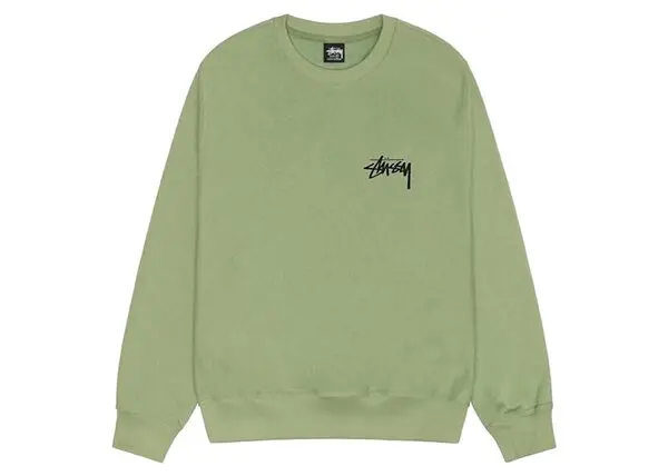 StÜssy Classic Dot Crew - Moss