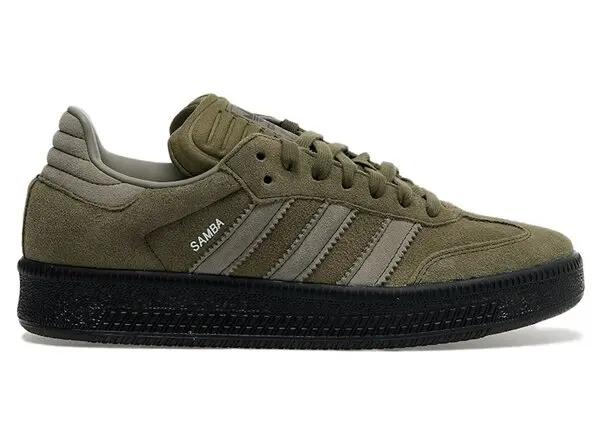 Adidas Samba Xlg Sneakers - Olive Strata/silver Pebble