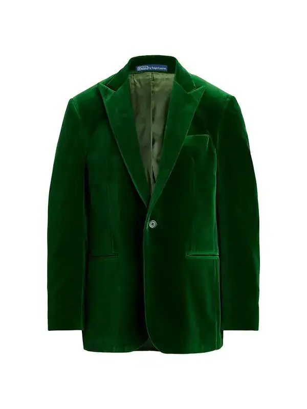 Ralph Lauren Fairbanks Velvet Formal Jacket In Green - 30% Off ...