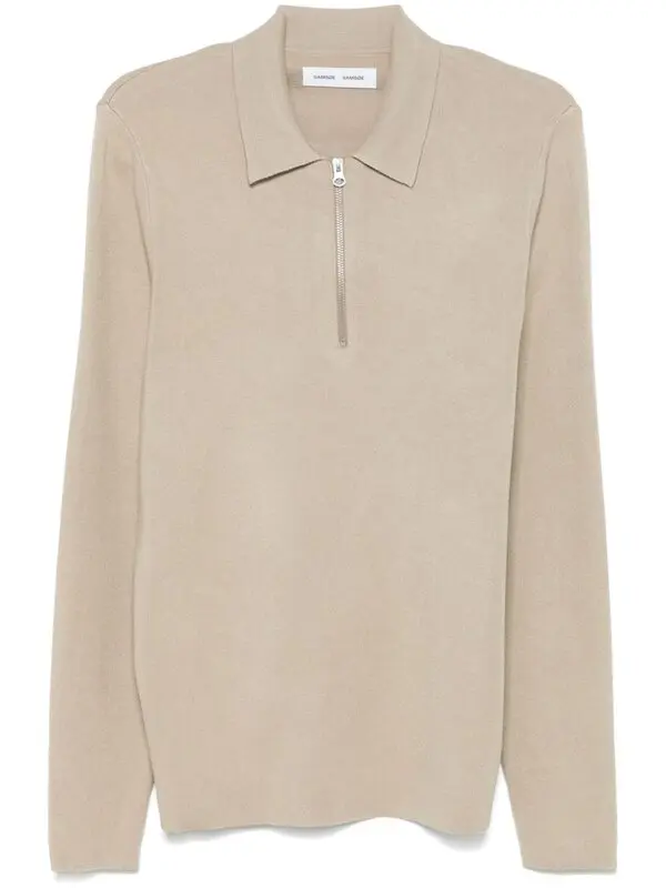 SAMSOE SAMSOE Guna Polo Shirt - Neutrals