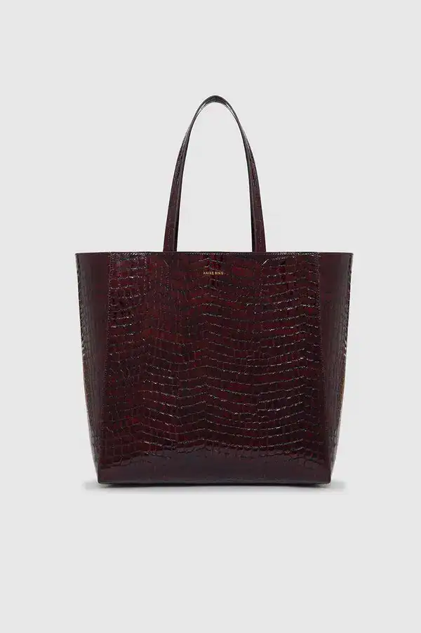 Anine Bing Croco Shopper Anine Bing Croc Tote Bag Oversized NEW