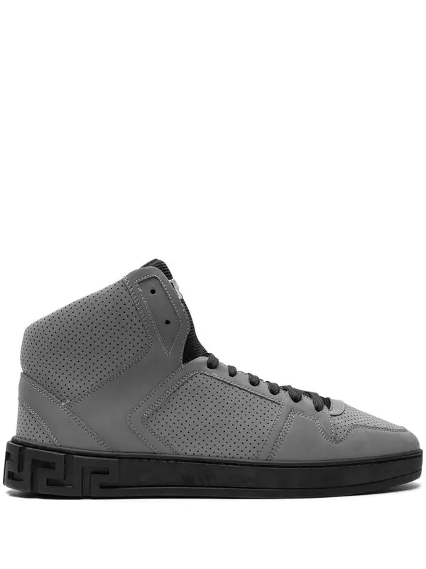 Versace Greca Embossed High-top Sneakers