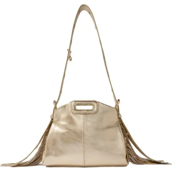 Maje Metallic Leather Miss M Mini Bag