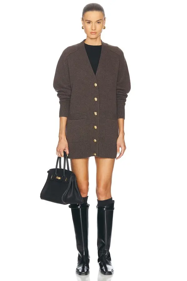 NILI LOTAN Jaycee Cardigan - Caffe Melange