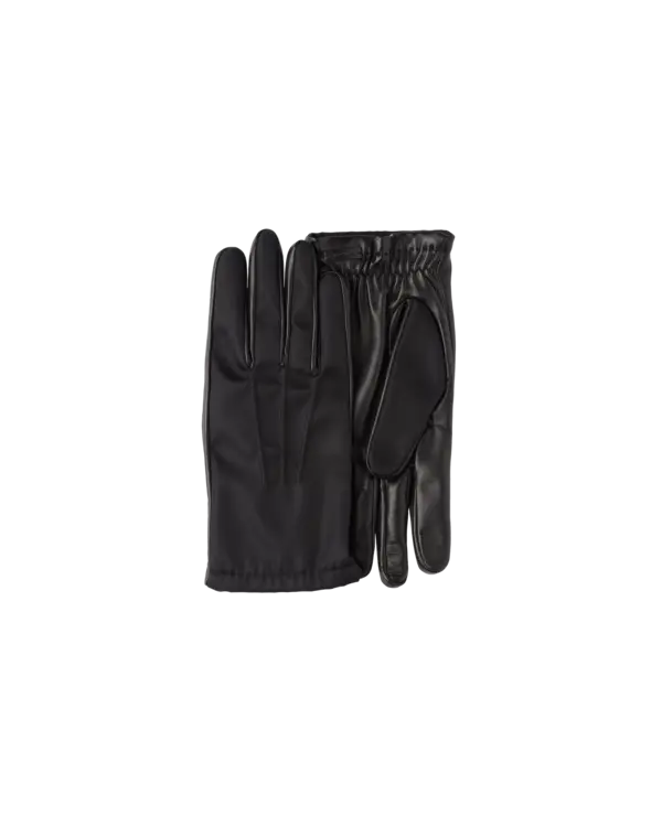 Prada Re-nylon And Nappa Leather Gloves