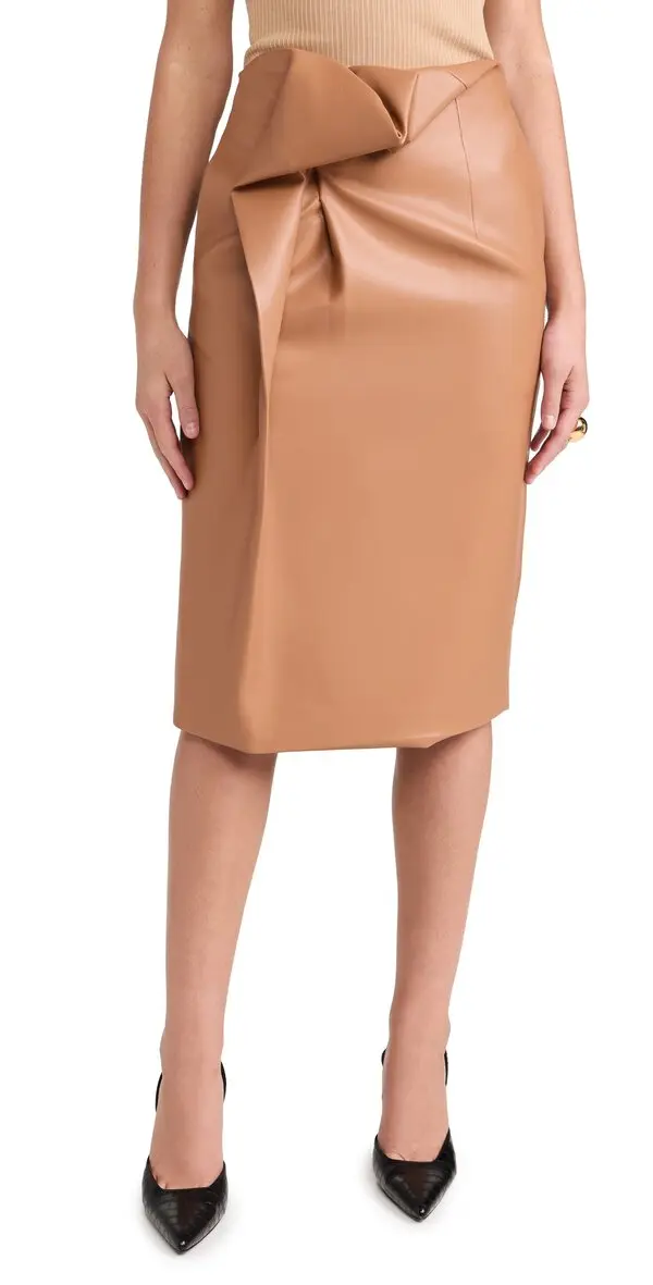 RECTO Faux Leather Pencil Skirt