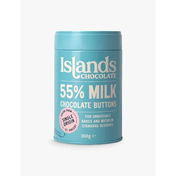 ISLANDS CHOCOLATE 55% Milk Chocolate Buttons 200g