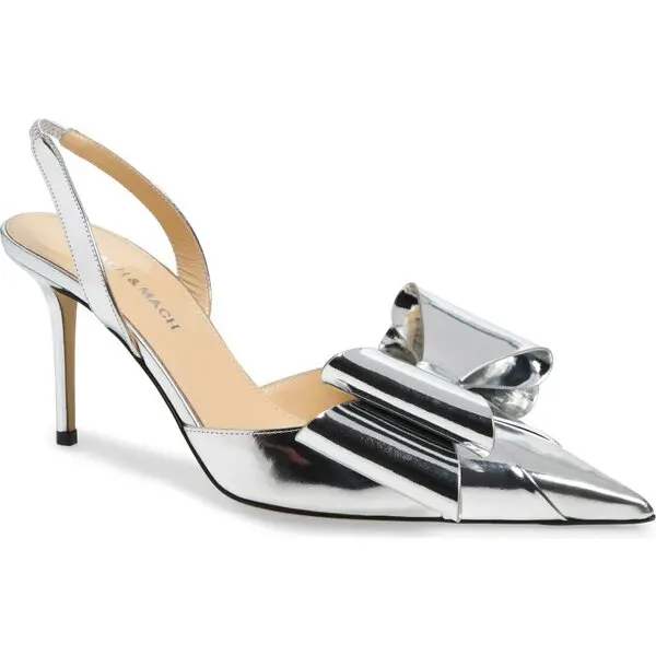Mach & Mach Le Cadeau Bow Slingback Pumps