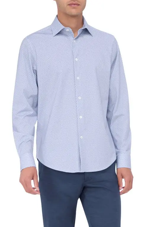 Bugatchi James Ooohcotton® Beehive Print Button-up Shirt