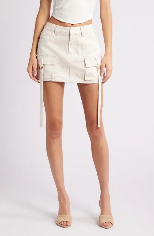 MISTRESS ROCKS Denim Cargo Mini Skirt