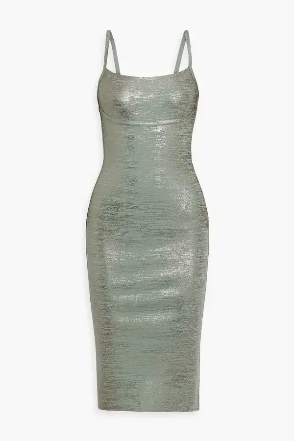 slim fit dress slacks Herve Leger