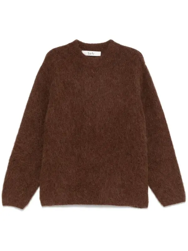 SéFr Haru Sweater In Brown - 36% Off | Editorialist