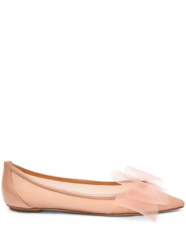 STUART WEITZMAN Leather Ballerinas