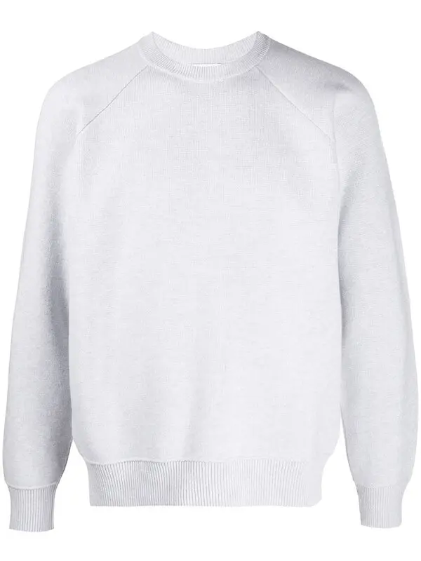 BARRIE Ideal Rib-trimmed Cashmere Jumper - Grey