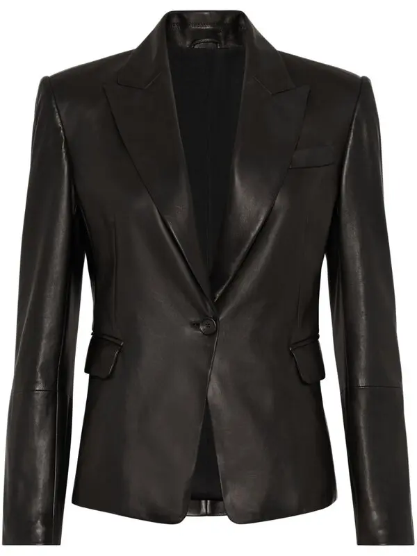 Brunello Cucinelli Leather Blazer