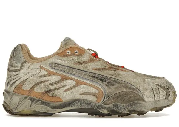 PUMA Inhale Og A$ap Rocky Distressed Sneakers - Alpine Snow/silver/sand Dune