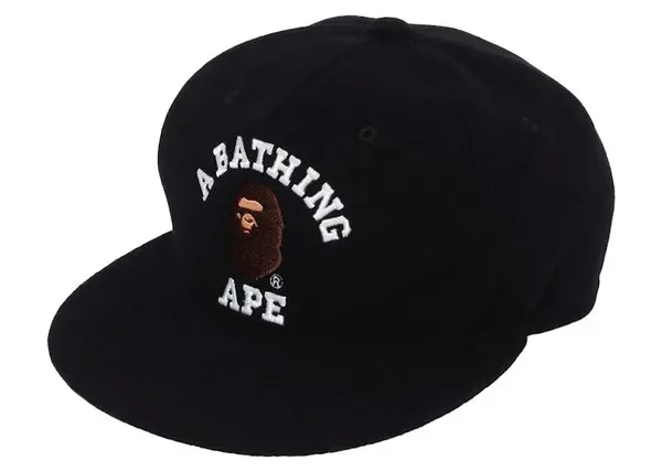 BAPE College Wool Cap - Black
