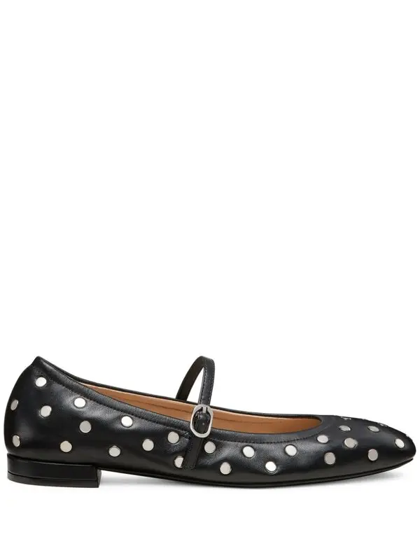 STUART WEITZMAN Claris Studded Ballerinas - Black
