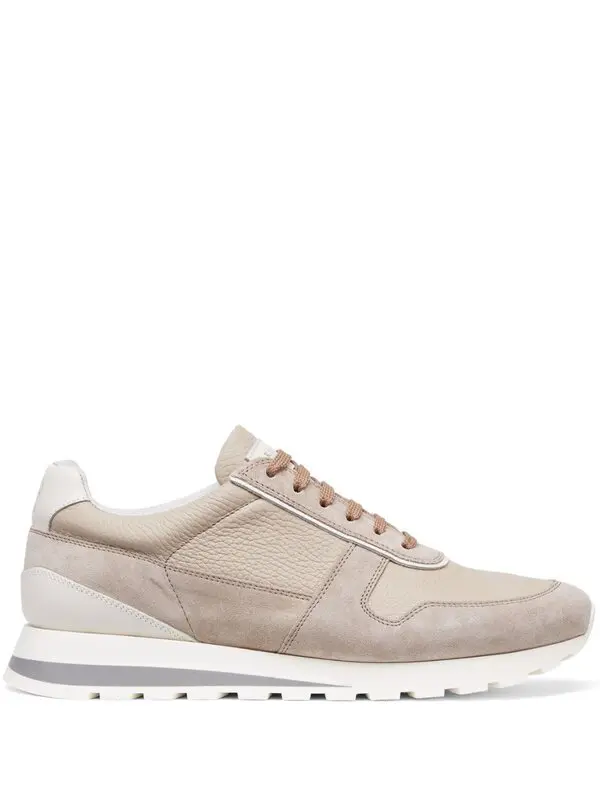 Brunello Cucinelli Panelled Leather Sneakers
