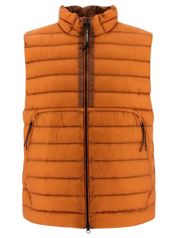 Company Shell Lens Down Vest In Orange 52% Off