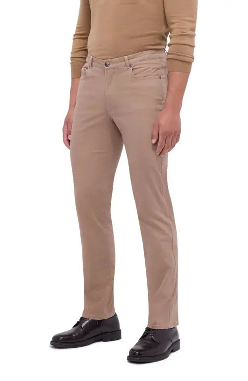 Bugatchi Preston Five-pocket Straight-leg Pants - Caramel