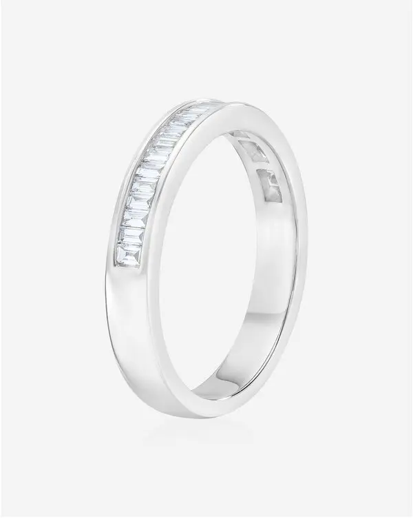 Ring Concierge Baguette Diamond Channel Set Half Band