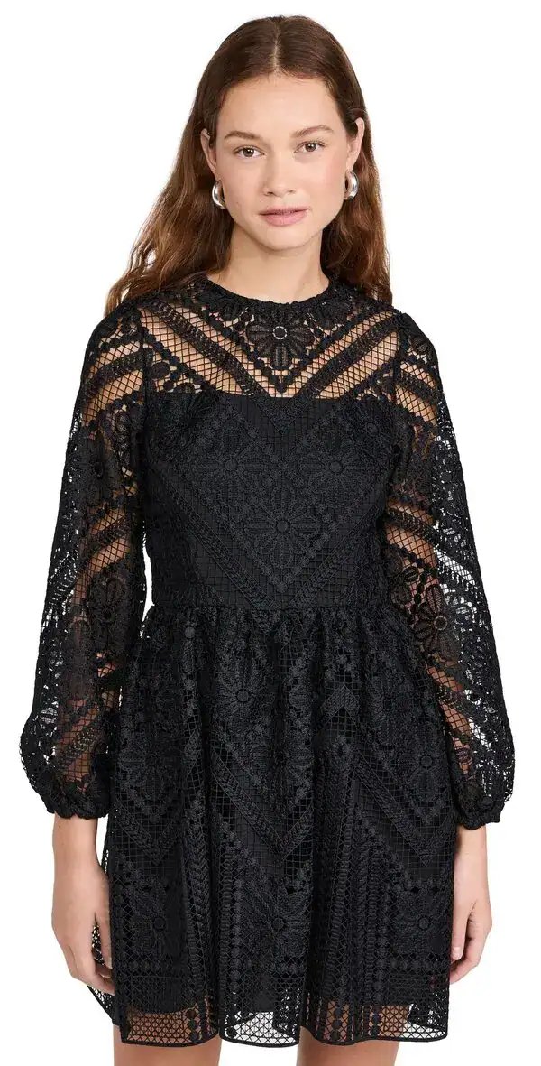 temperley london berry lace dress in white Guinevere Strappy Dress