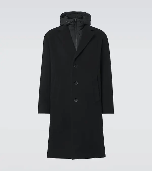 Herno Wool-blend Hooded Coat
