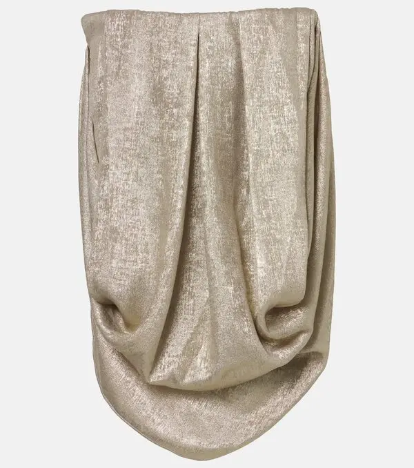 Maticevski Zeal Draped Lamé Top