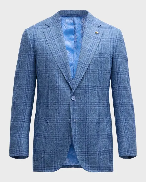 Stefano Ricci Plaid Two-button Sport Coat