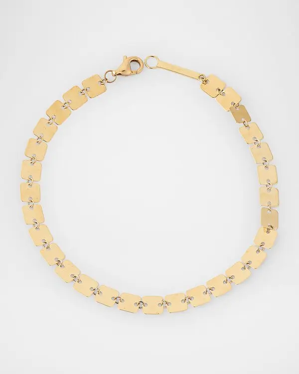 Lana Jewelry 14k Laser Square Chain Bracelet - Gold