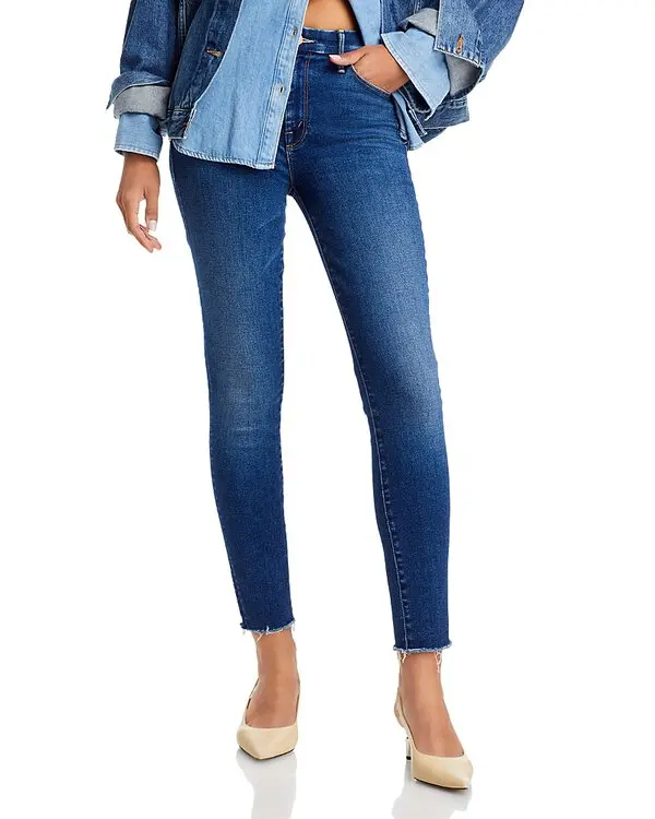 MOTHER The Looker Fray Ankle Jeans