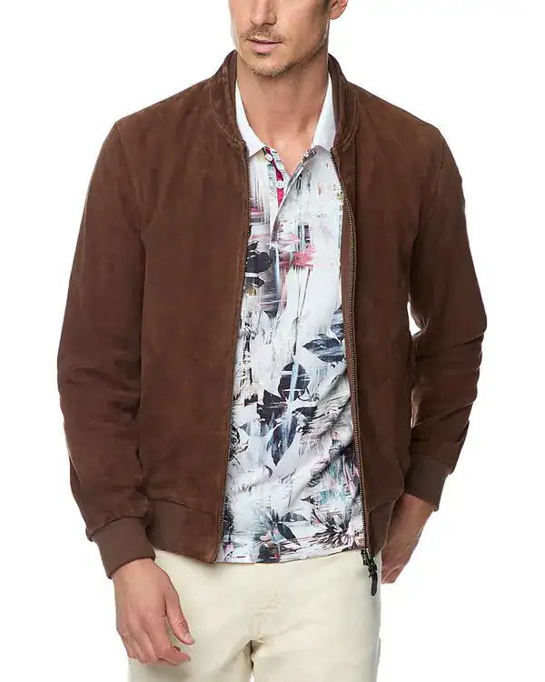 Robert Graham Tylen Suede Jacket In Brown - 58% Off | Editorialist