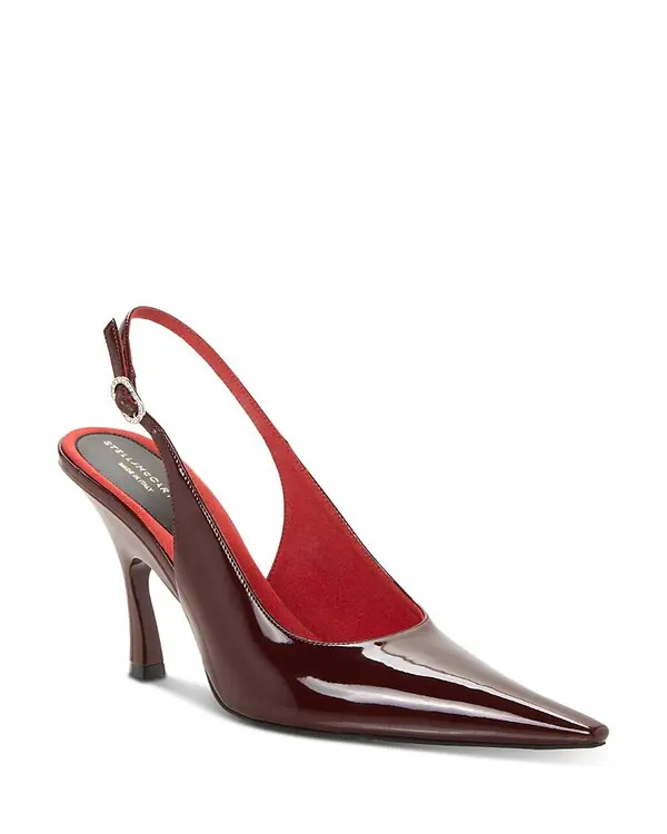 Stella McCartney Elsa Slingback Pumps - Bordeaux