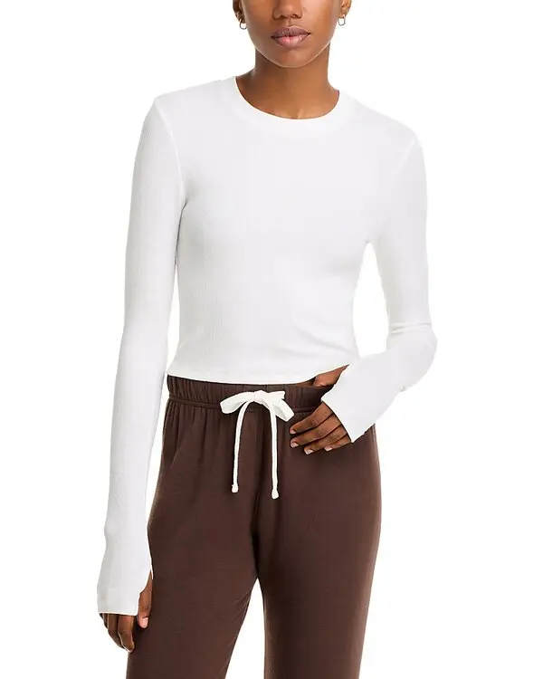 Splits59 Louise Cropped Tee - White