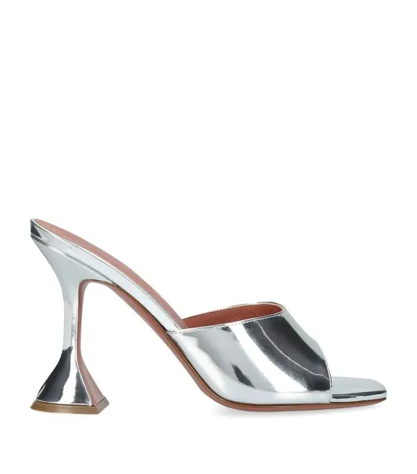 Amina Muaddi Mirror Lupita 95 Mules